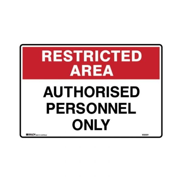 Restricted Area Signs | Alliance Safety