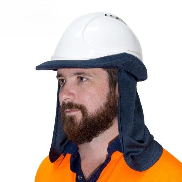HHFMOR-PP HARD HAT FLAP MICRO MESH HI VIS ORANGE (PLAIN PACKAGING ...