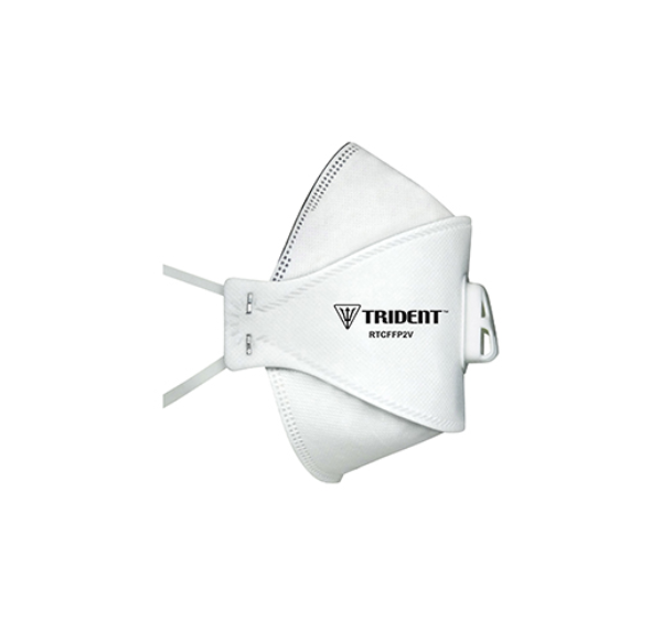 RTCFFP2V RESPIRATOR TRIDENT® FLAT FOLD P2 VALVED | Alliance Safety