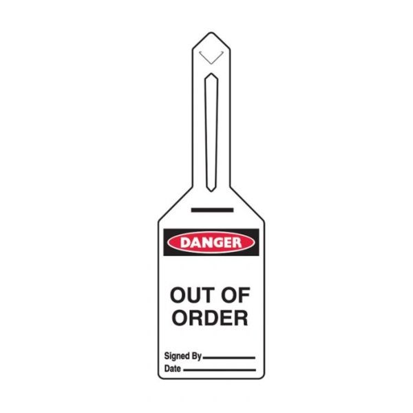 842555 DANGER DO NOT OPERATE TIE-OUT LOCKOUT TAG | Alliance Safety