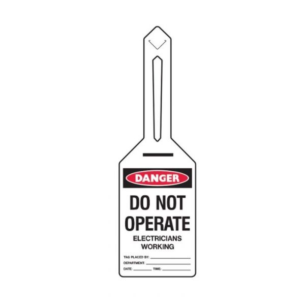 842555 DANGER DO NOT OPERATE TIE-OUT LOCKOUT TAG | Alliance Safety